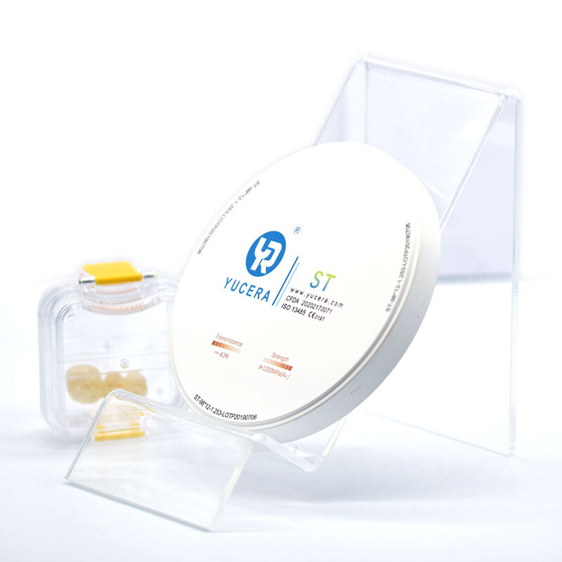 YUCERA ST White Dental Zirconia Block with 1200MPa Bending Strength 43% ...