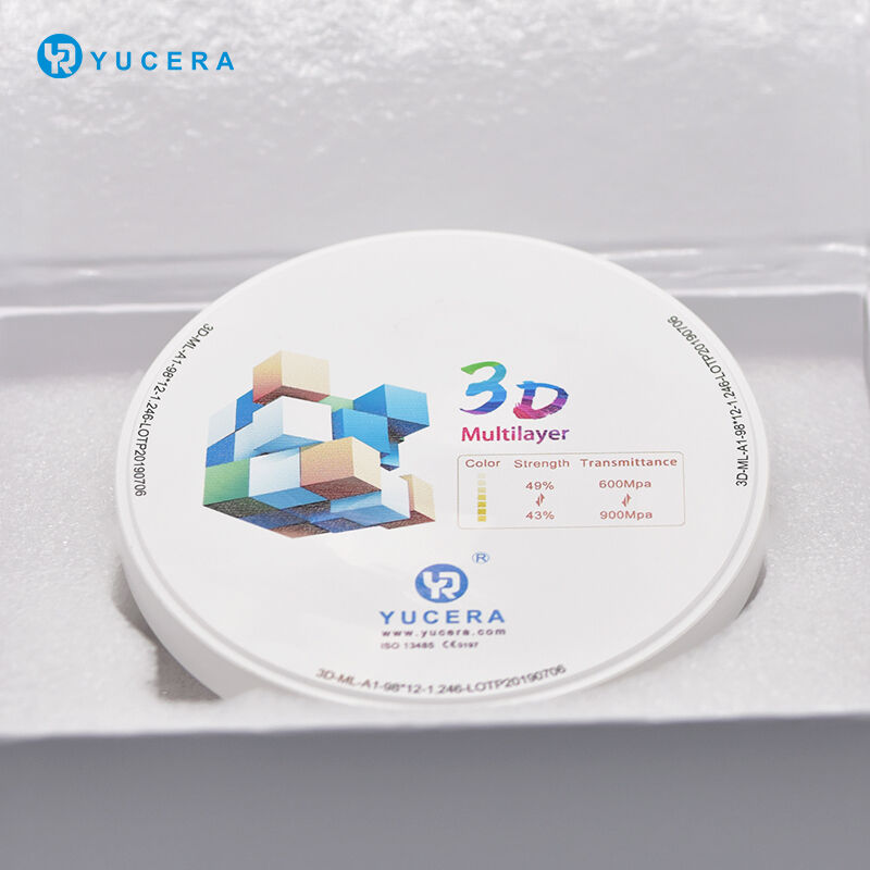 Yucera 3D Multilayer Zirconia Block for CAD CAM Dental Lab
