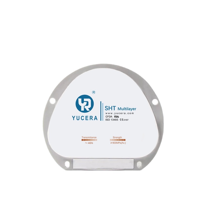 Yucera Multilayer Zirconia Dental Block for CAD CAM Systems