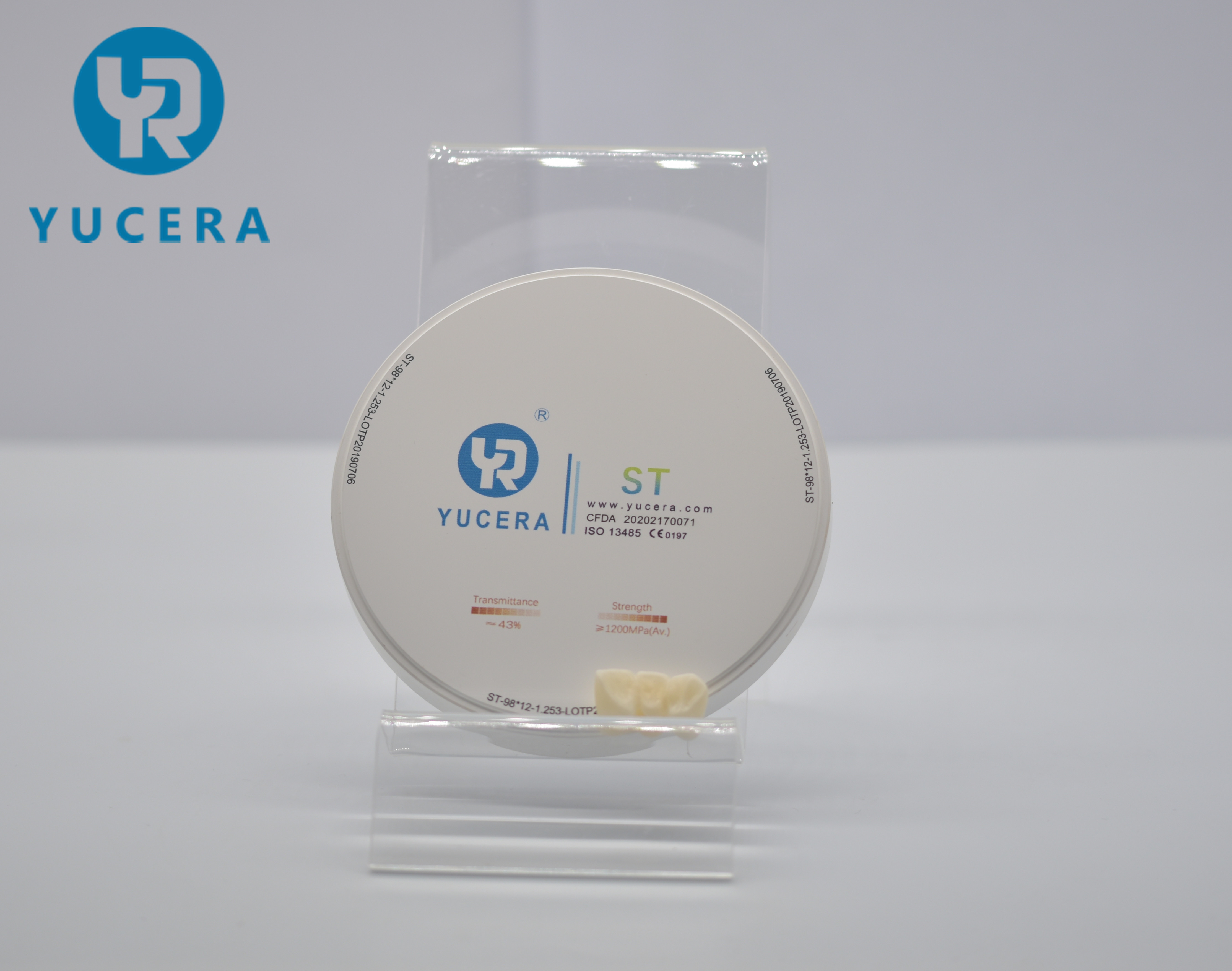 YUCERA ST White Zirconia Block Dental Zirconia Discs Teeth White Block ...