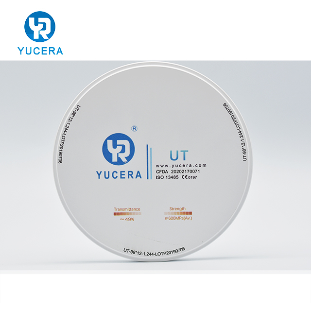 YUCERA Dental Zirconia Blocks 98mm UT for Dental Veneers Teeth