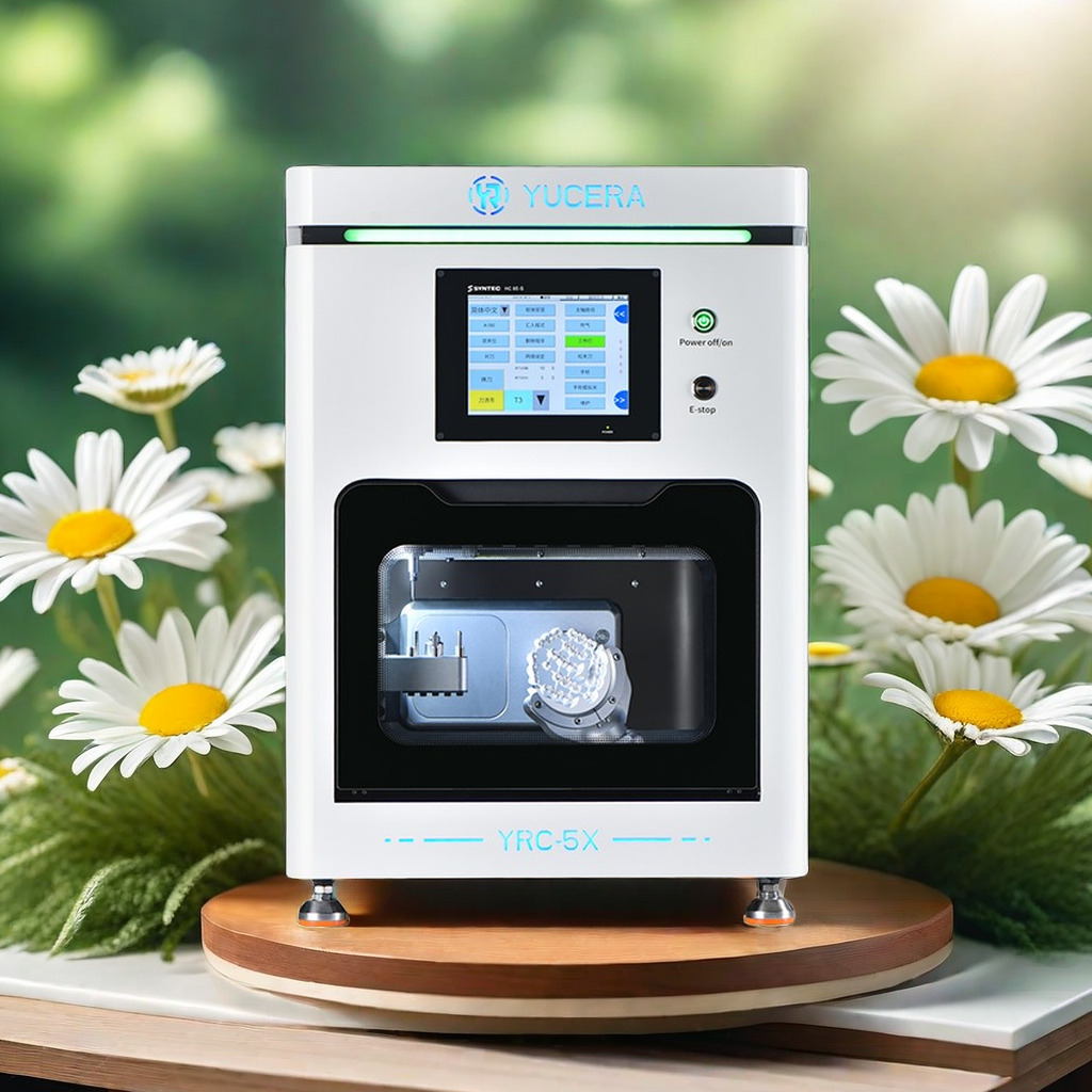 Yucera 5 Axis Dental CNC Milling Machine for Zirconia Metal CAD CAM Lab ...
